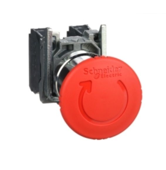 Schneider Electric Harmony XB4 Series Twist Release Emergency Stop, Push Button, Panel Mount ...