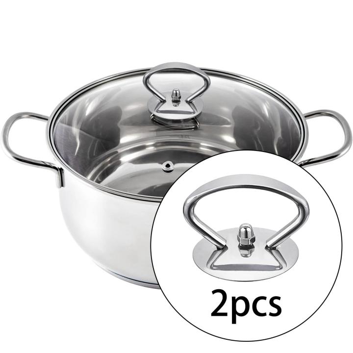 2x Dovewill ที่จับยึดหม้อฝาปิดอเนกประสงค์,เปลี่ยนเครื่องครัวลูกบิดมือจับลูกบิดสำหรับกาต้มน้ำ ...