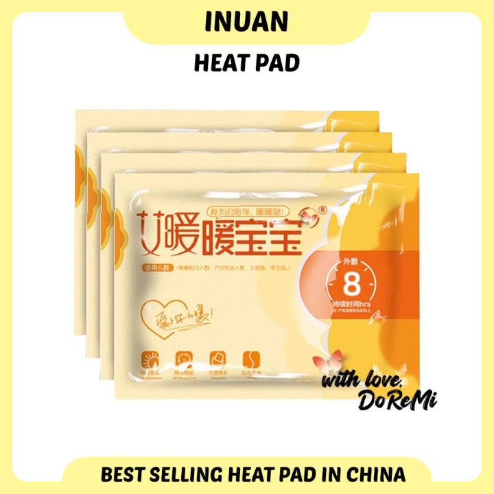 INUAN Adhesive Heat Patch / Menstrual Cramp/ Body Hand Feet Warmer ...