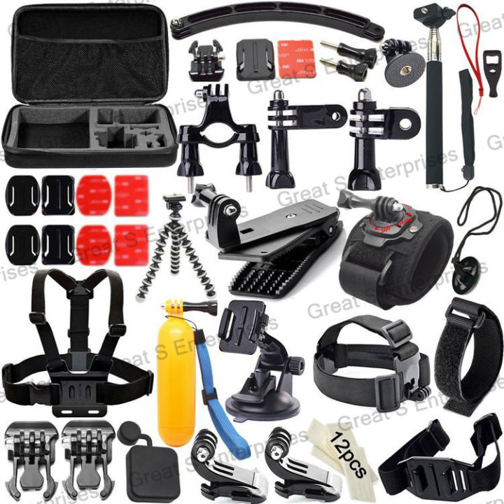 Accessories Kit for Gopro Hero 12 11 10 9 Black Carrying Bag Waterproof ...