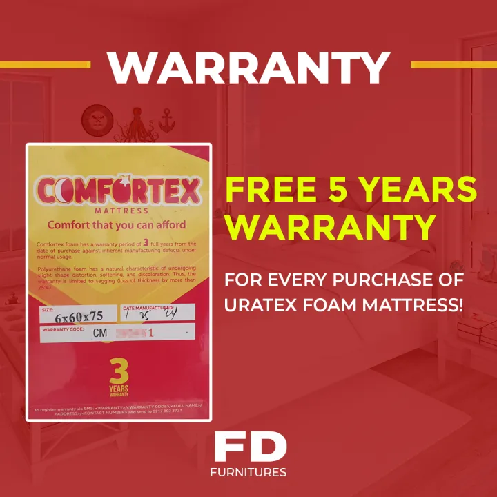 COMFORTEX Mattress by Uratex All Sizes Available [ S size / Single size ...