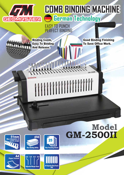 Geomaster 2500 III Binding Machine , Heavy Duty Binding Machine - 25 ...