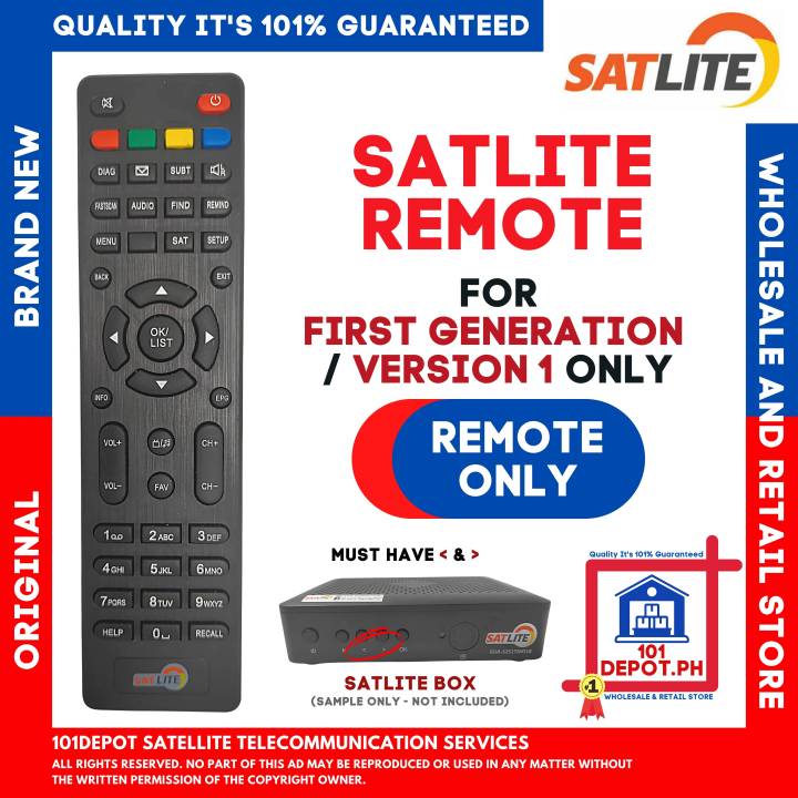 Satlite Remote FIRST GENERATION (VERSION 1) / SECOND GENERATION ...
