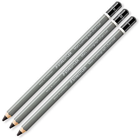 ☞Staedtler Mars Lumograph Charcoal Soft, Medium, Hard | Lazada PH