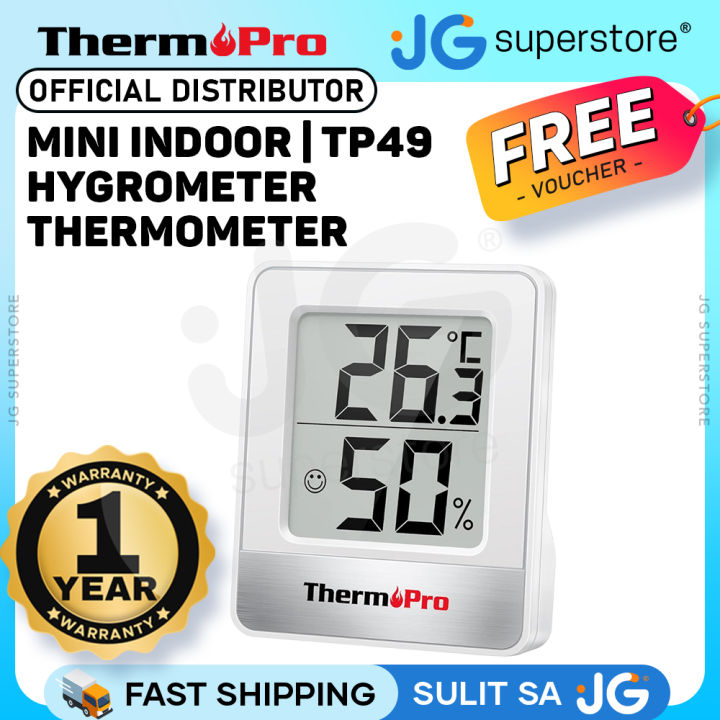 ThermoPro TP49 Indoor Hygrometer and Thermometer Digital Temperature ...