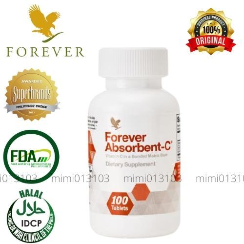100% AUTHENTIC FOREVER ABSORBENT-C VITAMIN C IN A BONDED MATRIX BASE ...