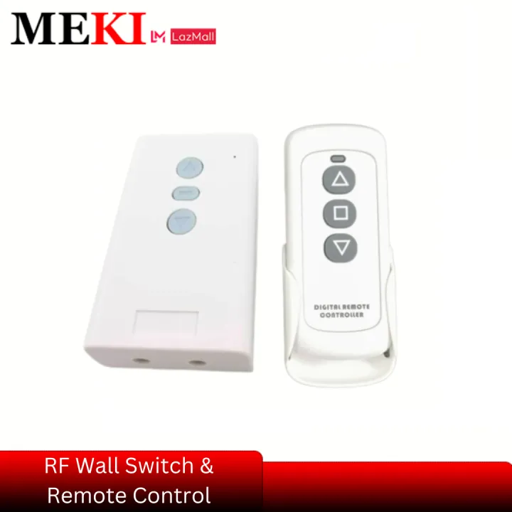 MEKI RF Wall Switch and Remote Control Set (For Electric Projector ...