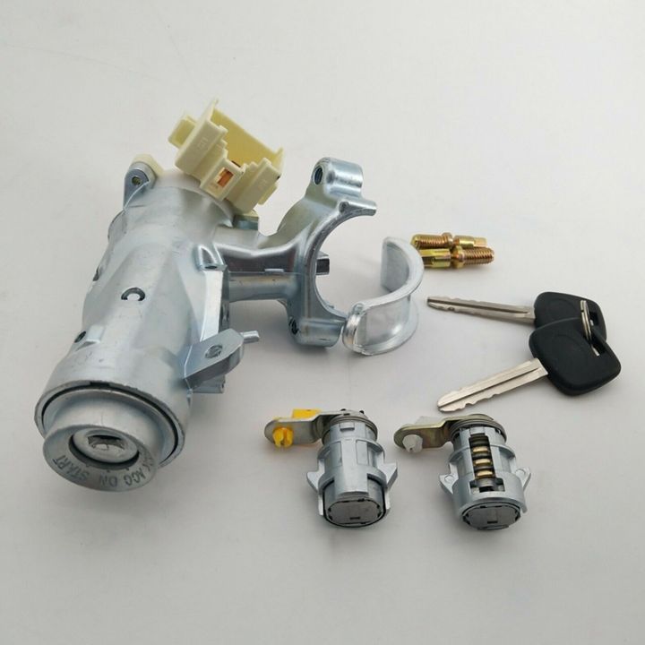 Ignition Lock Core Ignition Switch Steering Barrel Lock + Door Lock ...