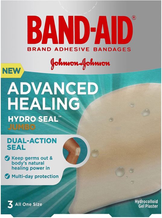 Hydro Seal Band Aid Hydrocolloid Advanced Healing 1 Box JUMBO SIZE 3ct ...