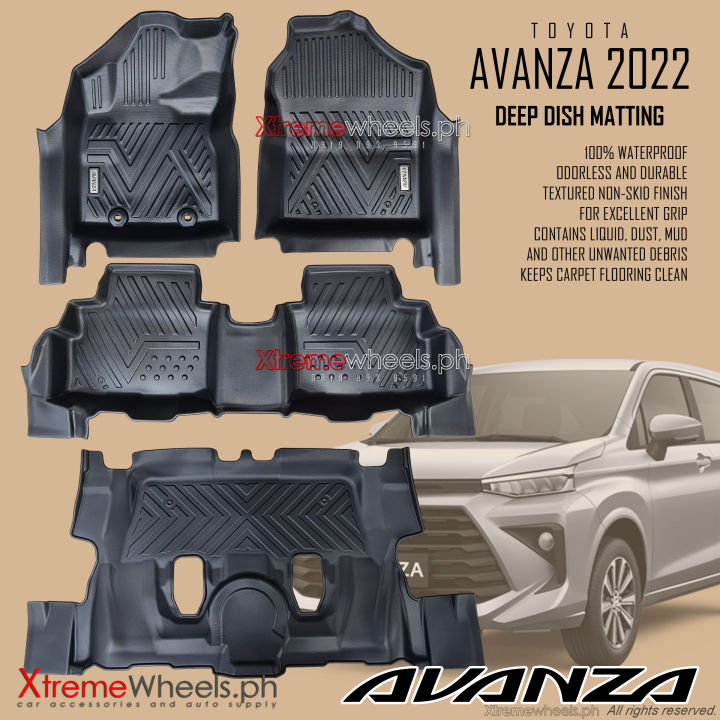 Toyota Avanza 2022 to 2025 5D Thick Extended Diamond Textured Deep Dish ...