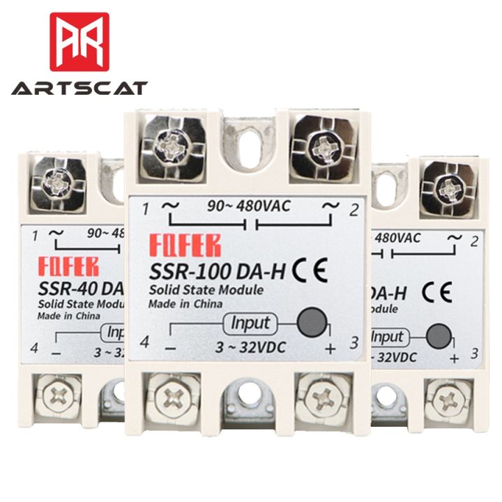 【Taiyong Electric】Solid State Relay SSR 100DA H 3 32VDC 90 480VAC SSR 20DA 40DA 60DA 80DAH รีเลย ...