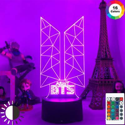 XP BTS 3D Lamp K-pop Star Night Lights Anime USB Lighting LED BT21 ...