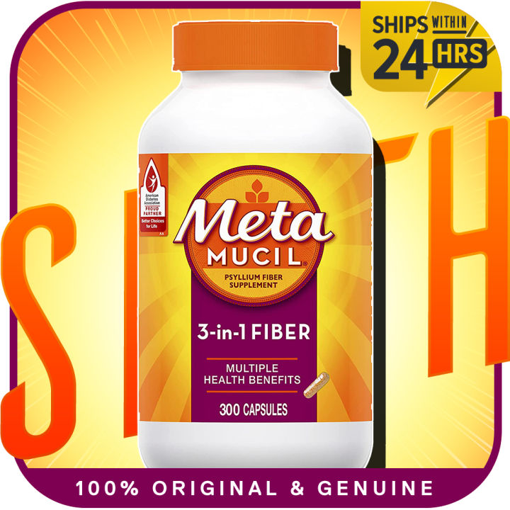 Metamucil 3 in 1 Fiber - Daily Psyllium Husk Powder Supplement, 3-in-1 ...