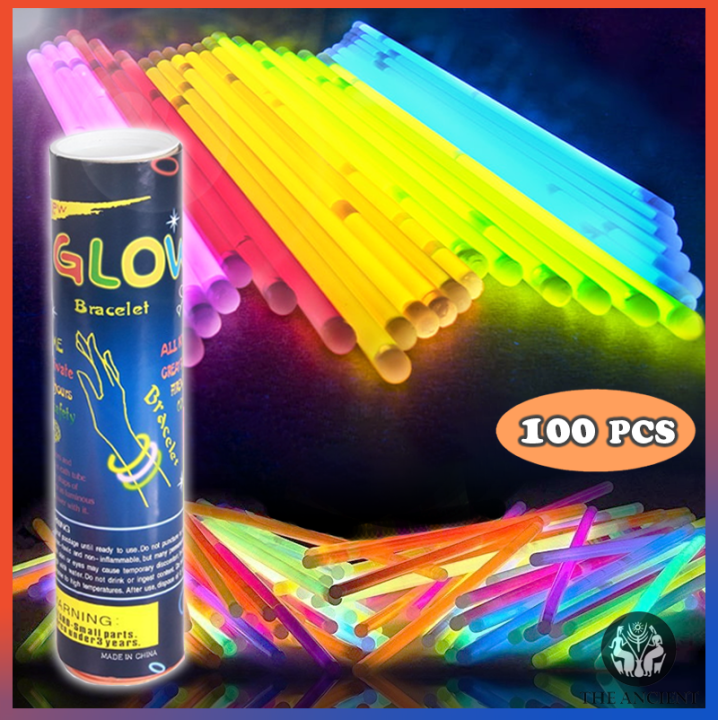 Luminous Stick, Sticks Bercahaya: Glow in the Dark Party Birthday Neon ...