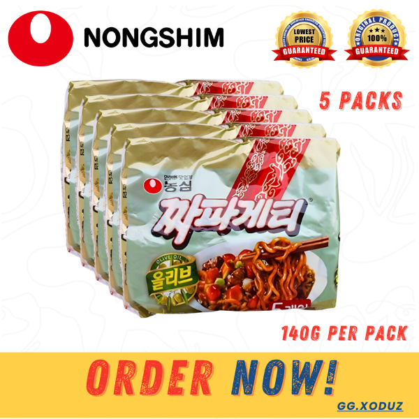 NONGSHIM Chapaghetti / Jjapaghetti (HALAL) - Korean Black Noodles (140g ...
