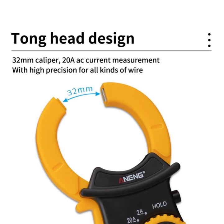 Digital Amper Clamp Meter Multimeter NCV Current Clamp Pincers ...