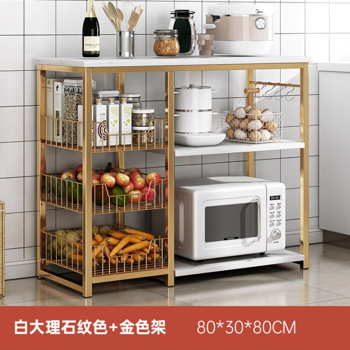 80Cm Wooden Kitchen Rack Kitchen Cabinet Kitchen Shelves Storage ...