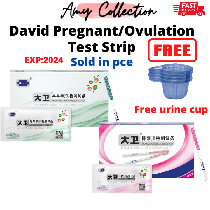 大卫早早孕试纸验孕试纸/大卫排卵试纸David Pregnancy Test Strips David Ovulation Test ...