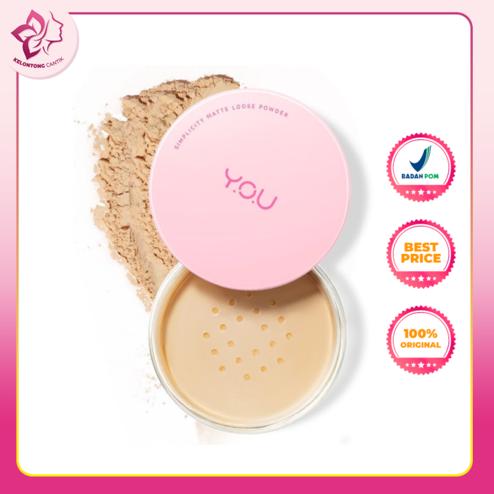 Y.O.U Simplicity Matte Loose Powder | Bedak Tabur | Tahan Lama Ringan ...