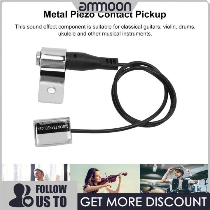 Piezo Patch Pickups Metal Audio Output Jack Contact Pickup for ...