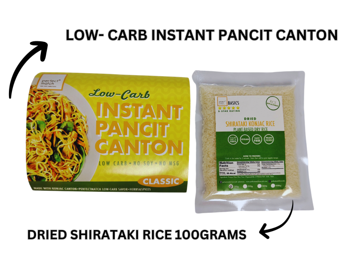 LOW CARB PANCIT CANTON WITH LOW CARB SHIRATAKI RICE | Lazada PH