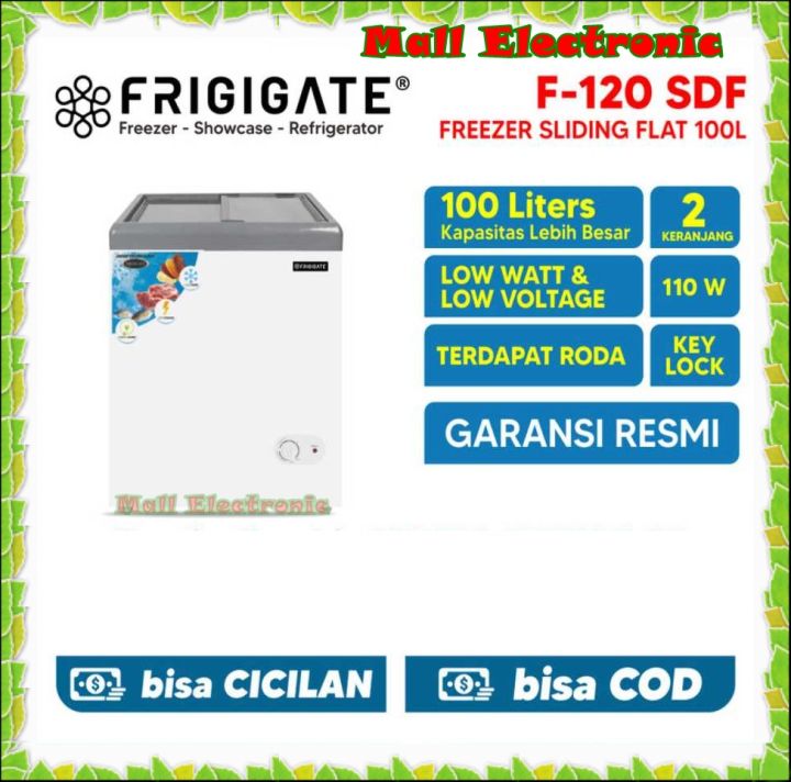FRIGIGATE F 120 SDF CHEST FREEZER BOX 100 L LEMARI PEMBEKU 100 LITER ...