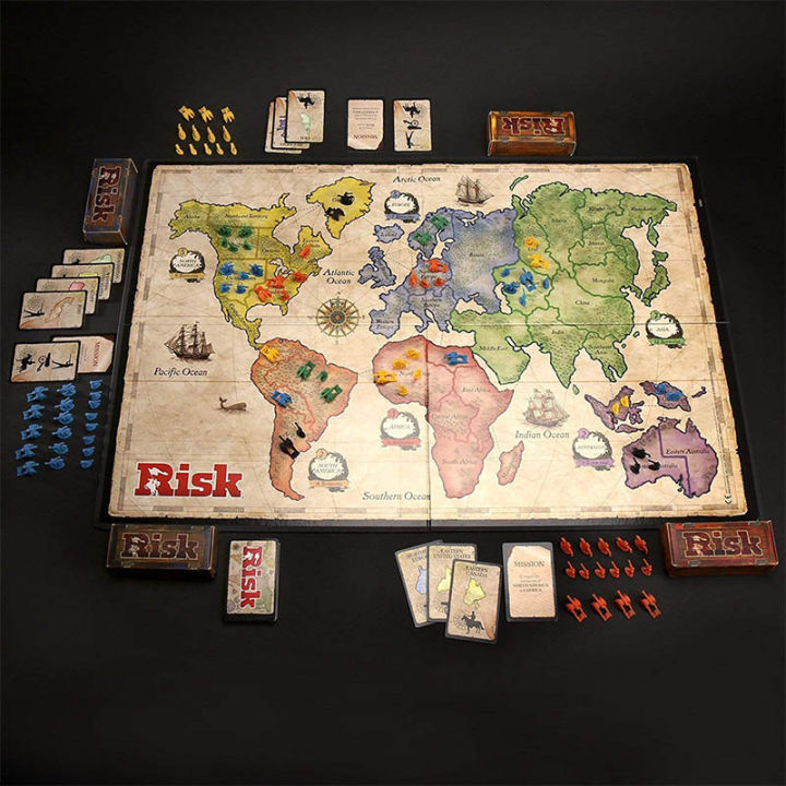 ( Kt ) Risk Board Game 5 Armies เกมการ์ดสําหรับครอบครัวและเพื่อน | Lazada.co.th