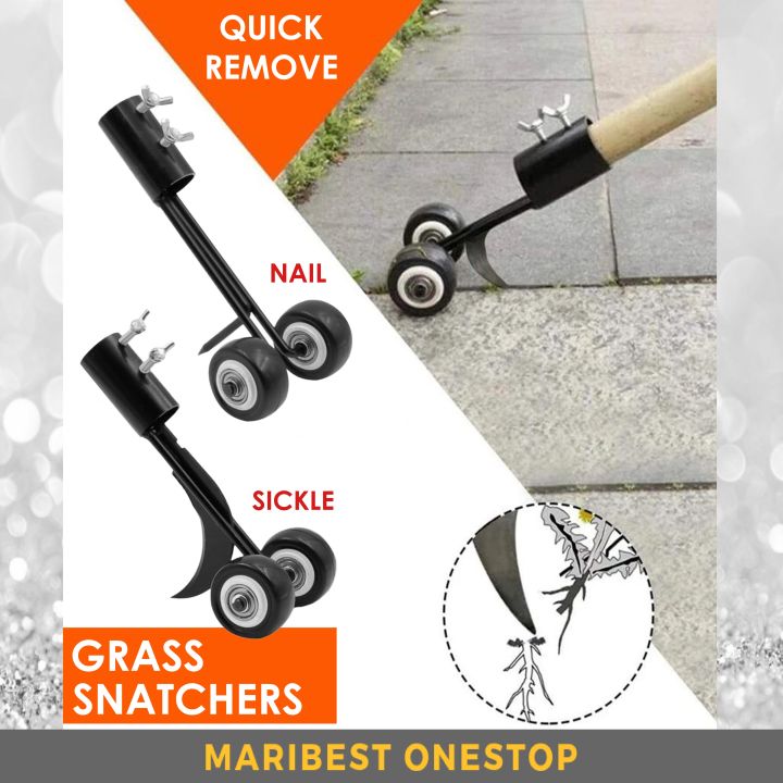 Grass Trimming Head Weeds Snatcher Portable Lawn Weeds Remover Edger ...