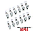 DHD (50pcs) ID Clip ID Badge Clip Recoil ID Badge Lanyard Name Tag Key ...