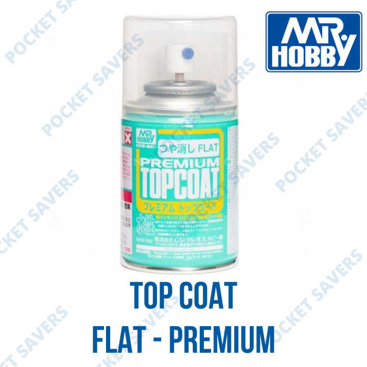 Mr. Hobby - Top Coat - Flat Premium 88 ml (Matt Coating Agent, Surface ...