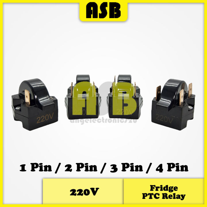 (1pc) Fridge PTC Starter Relay ( 1 PIN / 2 PIN / 3 PIN / 4 PIN ) | Lazada