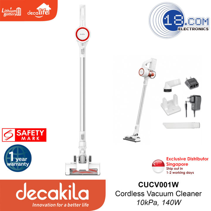 Decakila CUCV001W Cordless Vacuum Cleaner | 10kPa | 2 gear switch ... Decakila CUCV001W Cordless Vacuum Cleaner | 10kPa | 2 gear switch ...
