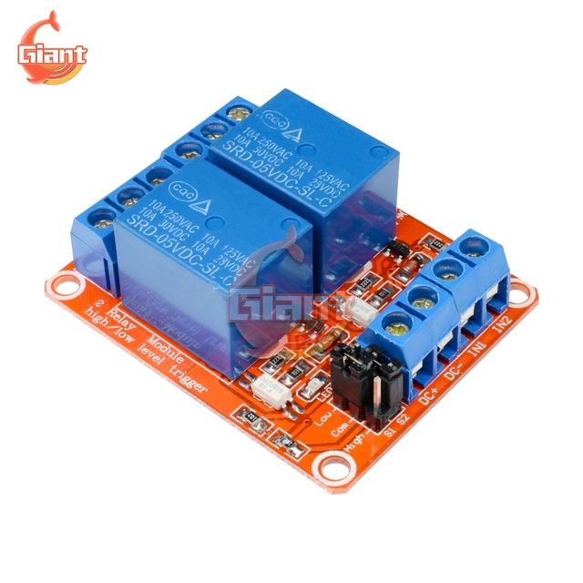 yingke 5v 2 Channel Ch Relay Module High Low Level Trigger With Opto Isolation Supports Two Way ...