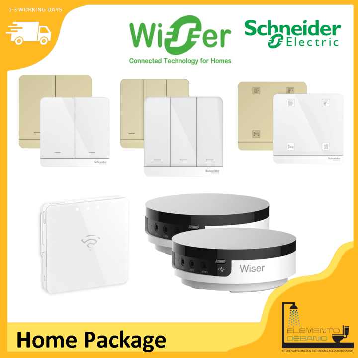 (PRE ORDER)Elemento Debanio Schneider Wiser Home Package (Smart Home ...