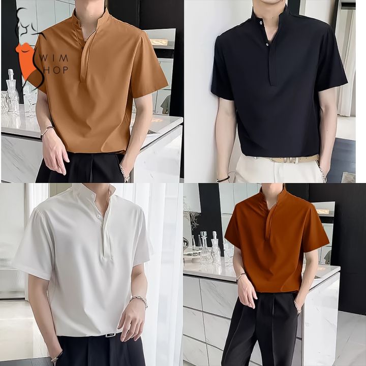 SS JAMES Casual Polo Short Sleeve Plain Cotton for Men | Lazada PH