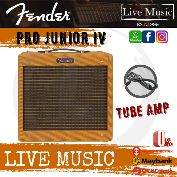 Fender Pro Junior IV Guitar Combo Tube Amplifier, Lacquered Tweed | Lazada