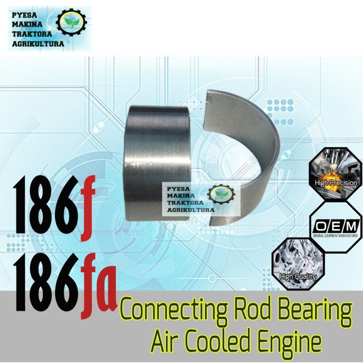 Connecting Rod Bearing Standard and .25mm for 186F 186FA Air Cooled ...