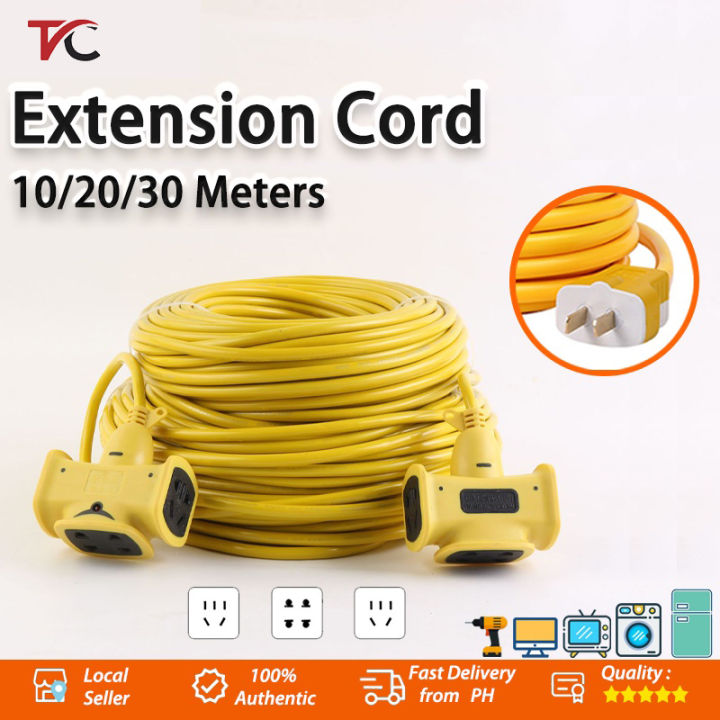 Extension Cord Socket With Cable Extra-long Plug-in Strip 10/20/30 ...