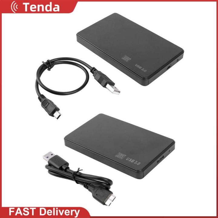 พลาสติก3TB USB 2.0/3.0กล่องใส่ฮาร์ดดิสก์อะแดปเตอร์สำหรับแล็ปท็อปพีซี2.5 ...