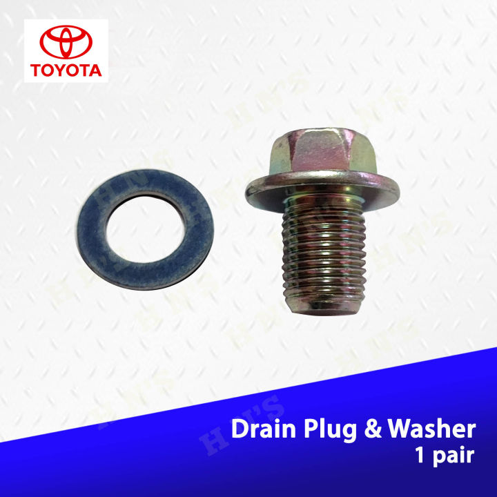 Oil Drain Plug and Washer for all Toyota Vehicles ( Fortuner , Vios ...