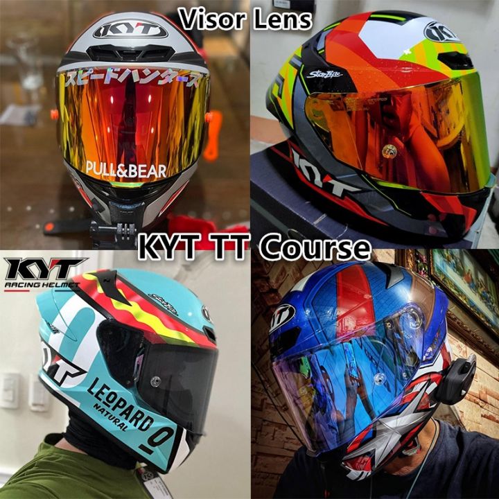 KYT Visor Lens KYT TT Course Visor Lens KYT Helmet Iriduim Visor Lens ...