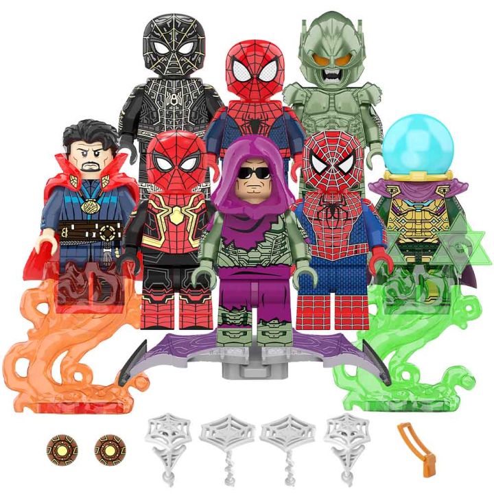 Super Heroes Spider No Way Home Dr. Strange Green Goblin Man Lizard ...