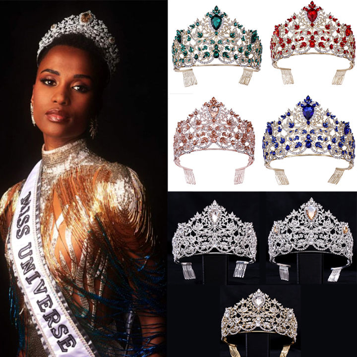 Levery Colorful Miss Universe “Power of Unity” crown replica Rhinestone ...