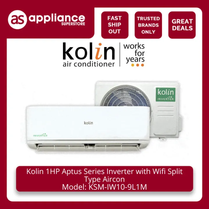 Kolin 1HP Aptus Series Inverter with Wifi Split Type Aircon KSM-IW10 ...