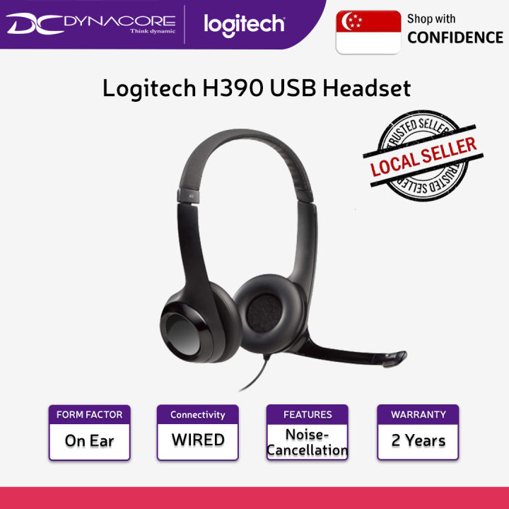 Logitech H390 USB Headset with Noise-Canceling Mic | Lazada Singapore