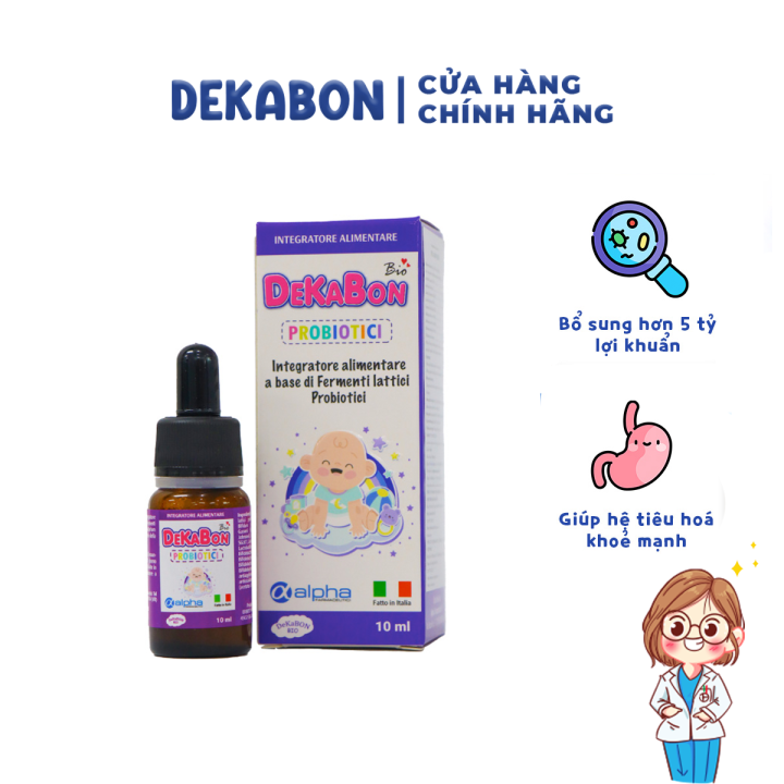 Men vi sinh Dekabon Probiotici 10ml - cải thiện chứng biếng ăn cho trẻ ...