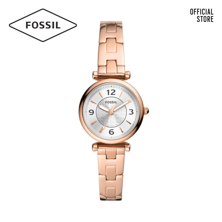 Fossil Carlie Rose Gold Stainless Steel Watch Es5202 Lazada Ph