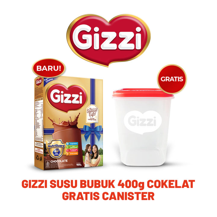 [Free Canister] Gizzi Susu Bubuk 400gr Cokelat | Lazada Indonesia