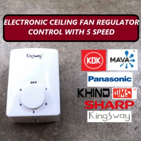 🔥READY STOCK🔥 Electronic Ceiling Fan Regulator Control Ceiling Fan ...