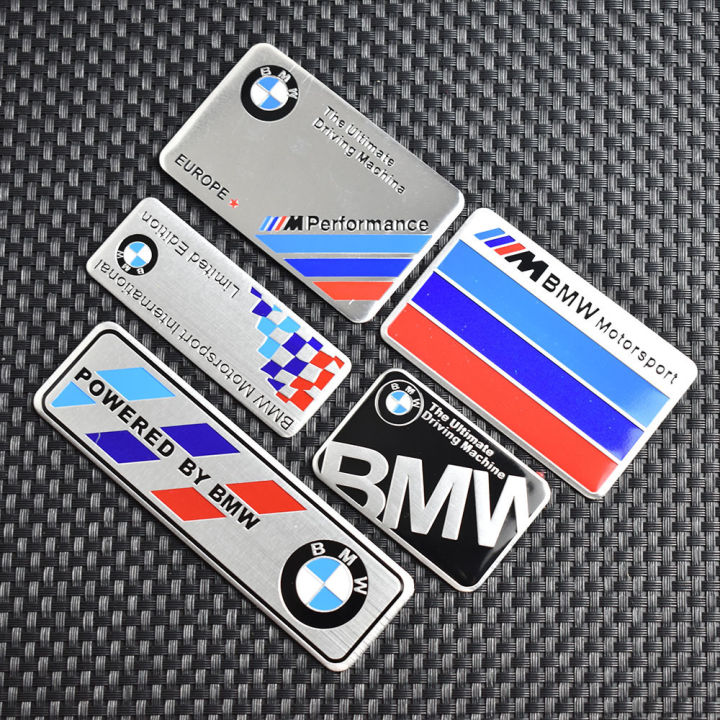 3D Alloy BMW Car Sticker Performance Metal Nameplate Aluminum Label ...